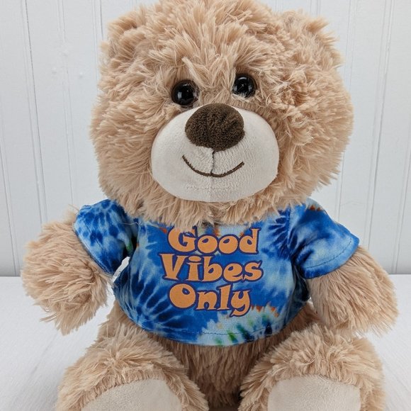 Peek-A-Boo | Toys | Peek A Boo Good Vibes Only Plush Hippie Teddy Bear Stuffed Animal 2 Tie Dye ...